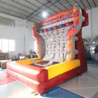 China Commercial Inflatable Connect 4 Basketball Toss Game 12x10x12ft Outdoor Sports for sale