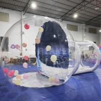 China Giant Inflatable Snow Globe Bounce House Photo Booth 10ft 13ft Christmas Decoration for sale