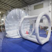 China Giant Inflatable Snow Globe Bounce House Photo Booth 10ft 13ft Christmas Decoration for sale