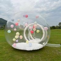 China Outdoor Single Tunnel Inflatable Bubble Dome Tent Transparent PVC 3m 4m 5m Width for sale
