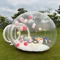 China Outdoor Single Tunnel Inflatable Bubble Dome Tent Transparent PVC 3m 4m 5m Width for sale