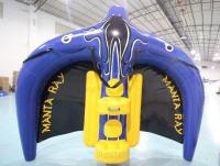 China Inflatable Manta Flying Ray Towable Tube 3.6m x 2.4m PVC Water Sports for Sea for sale