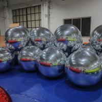 China Custom Giant Inflatable Mirror Sphere Balloon - 60cm to 600cm Diameter, PVC Construction for Events for sale