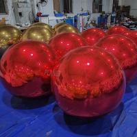 China Custom Giant Inflatable Mirror Sphere Balloon - 60cm to 600cm Diameter, PVC Construction for Events for sale