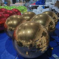 China Custom Giant Inflatable Mirror Sphere Balloon - 60cm to 600cm Diameter, PVC Construction for Events for sale