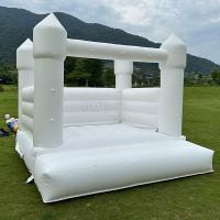 China Professional Inflatable Bounce House 3m x 3m x 2.5m with 150kg Capacity - CE Certified White Bouncy Castle for sale