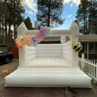 China Professional Inflatable Bounce House 3m x 3m x 2.5m with 150kg Capacity - CE Certified White Bouncy Castle for sale