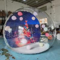 China Human Size Inflatable Snow Globe PLG-16 with Custom Printing | 7-10 Day Delivery | CE/UL Certified Blower for sale