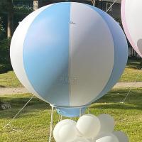 China Outdoor Inflatable Hot Air Balloon 4ft 6ft PVC Decoration with Standing Frame for Baby Shower Party for sale