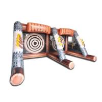 China Commercial Inflatable Axe Throwing Game 3m x 2.4m for Carnival and Events for sale