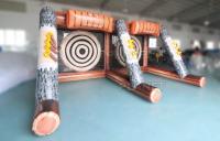 China Commercial Inflatable Axe Throwing Game 3m x 2.4m for Carnival and Events for sale