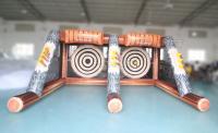 China Commercial Inflatable Axe Throwing Game 3m x 2.4m for Carnival and Events for sale