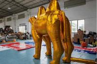 China Customized 210D Oxford Cloth Inflatable Camel 3m Tall Giant Life Size Decoration Model for sale