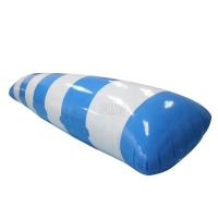 China Outdoor Inflatable Water Blob Trampoline 12x3m 0.9mm PVC Airtight Water Catapult Blob for sale