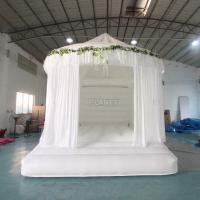 China Commercial White Inflatable Wedding Bounce House 4m x 4m PVC Jumping Castle for Rental Business for sale