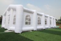 China Customized Inflatable Marquee Tent 20m x 10m Outdoor Party Wedding Event Tent with LED Light for sale