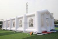 China Customized Inflatable Marquee Tent 20m x 10m Outdoor Party Wedding Event Tent with LED Light for sale