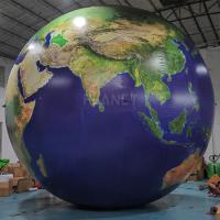 China Advertising Inflatable Earth Decoration Earth Ball Planet Balloon with LED Light 2m-6m Custom for sale
