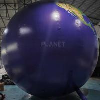 China Advertising Inflatable Earth Decoration Earth Ball Planet Balloon with LED Light 2m-6m Custom for sale