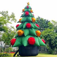 China Giant 20ft Inflatable Christmas Tree with Gift Outdoor Yard Decoration for sale