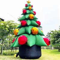 China Giant 20ft Inflatable Christmas Tree with Gift Outdoor Yard Decoration for sale