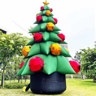 China Giant 20ft Inflatable Christmas Tree with Gift Outdoor Yard Decoration for sale