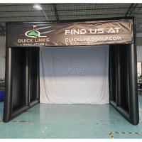 China Commercial Airtight PVC Golf Simulator Tent 12x10x10ft Outdoor Practice Inflatable for sale