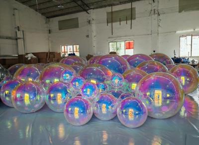 China Double Layer PVC Inflatable Mirror Ball 0.6m to 6m Customizable Diameter for Events for sale