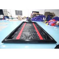 China Portable Airtight Inflatable Car Wash Mat 6x3m PVC Water Containment Mat for sale