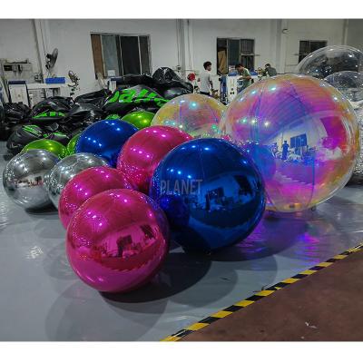 China Inflatable Mirror Ball 100cm PVC Disco Sphere for Christmas Party Decoration Custom Sizes for sale