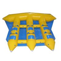 China Custom Inflatable Banana Boat 3.6x2.4m 1000D PVC Tarpaulin Towable Water Toy for Lake and Pool for sale
