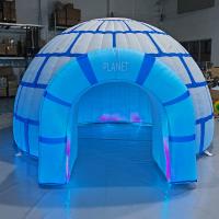 China Inflatable Igloo Dome Tent 4.22x3.7x2.2m Oxford Cloth with LED Light for Event Advertising for sale