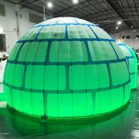 China Inflatable Igloo Dome Tent 4.22x3.7x2.2m Oxford Cloth with LED Light for Event Advertising for sale
