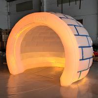 China Inflatable Igloo Tent 2.15m with LED Light Strip for Outdoor Kids Camping for sale