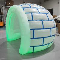 China Inflatable Igloo Tent 2.15m with LED Light Strip for Outdoor Kids Camping for sale