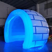 China Inflatable Igloo Tent 2.15m with LED Light Strip for Outdoor Kids Camping for sale