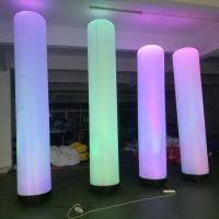 China Inflatable LED Pillar Column 2mH 7 Color Changing Party Decoration Stand for sale
