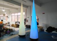 China Customizable Inflatable LED Cone Pillar 7 Color Changing Event Decoration 100-240V for sale