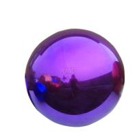China Hanging Inflatable Mirror Ball 80cm Purple PVC Reflective Decoration Sphere for Party Event for sale