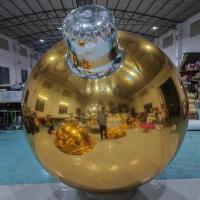 China Inflatable Mirror Ball PVC Christmas Decoration 0.4m to 6m Custom Size Silver Gold for sale