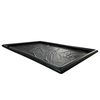 China Portable Inflatable Car Wash Mat 6x3m PVC Water Containment Mat for Eco-Friendly Car Cleaning for sale