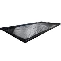 China Portable Inflatable Car Wash Mat 6x3m PVC Water Containment Mat for Eco-Friendly Car Cleaning for sale