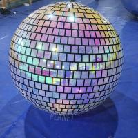 China Customizable Inflatable Mirror Ball 0.4m to 6m PVC Disco Ball for Events for sale