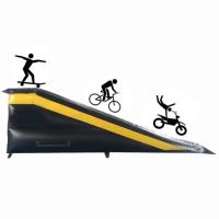 China Custom Outdoor Inflatable Airbag Landing PVC Bike Airbag 0.55mm PVC Tarpaulin Jumping Bag for FMX MTB BMX for sale