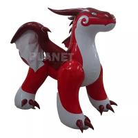 China Custom Giant Inflatable Dragon PVC Cartoon Model 2.1x3.3m for Advertising for sale