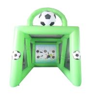 China Custom Inflatable Soccer Goal Target 4 Hole Penalty Shootout Game PVC 0.55mm for sale