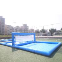 China Outdoor Portable Inflatable Volleyball Court 10m×5m×2m or 12m×6m×2m with Net - PVC Tarpaulin Construction for sale