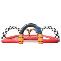 China Customized Inflatable Go Kart Race Track 6x6m Portable PVC Bumper Car Arena for sale