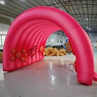 China Custom Inflatable Sport Tunnel 3.66x3.66x3m Promotion Tunnel Giant Display Tent for sale