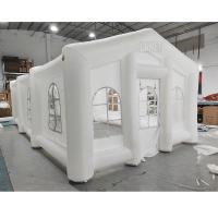 China White Inflatable Marquee Wedding Tent 20m x 10m Outdoor Event Party Canopy with Blower for sale
